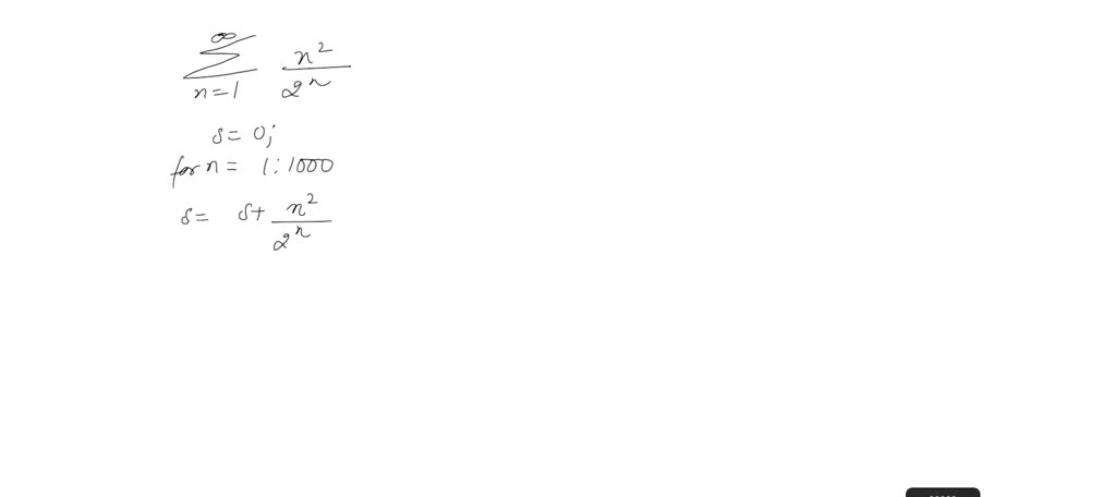 Solved Recall The Summation Formula ∑n I1 I Nn 1 2 1 Write A Code That Takes 