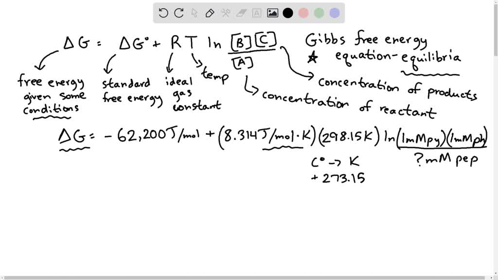 SOLVED: The standard free energy for the hydrolysis of ...