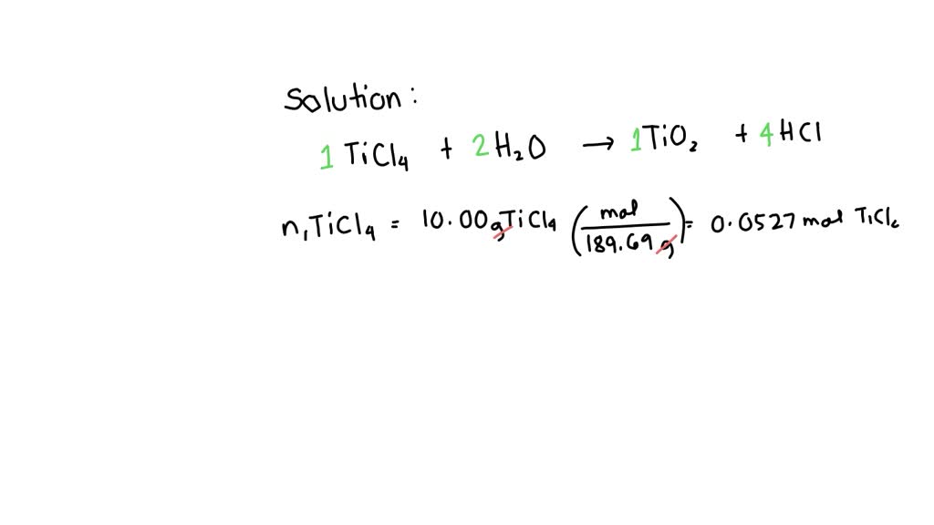 SOLVED: Question 11 Balance the following equation and determine the ...
