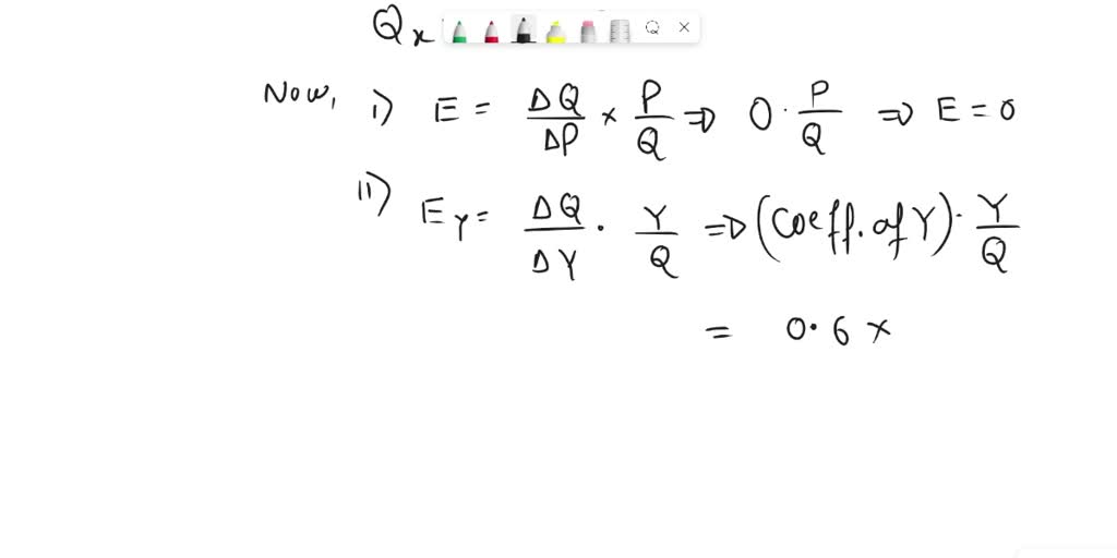 SOLVED: The demand function for good X is given by Qx = 520 + 20Px + 0.6Y + 2.9Py. Find the ...