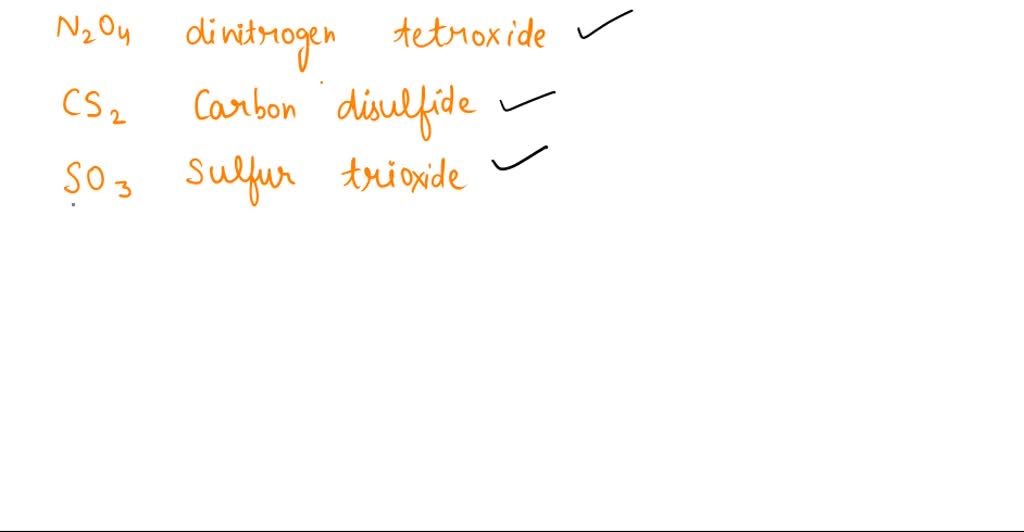 SOLVED: Which one of the following name/formula combinations is ...