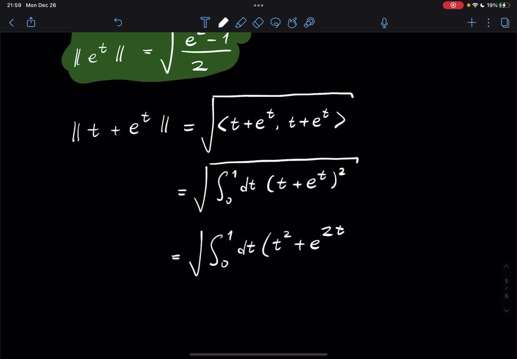 Let V C 0 1 Be The Vector Space Of Continuous Real Valued Functions On 0 1 For F G 6624