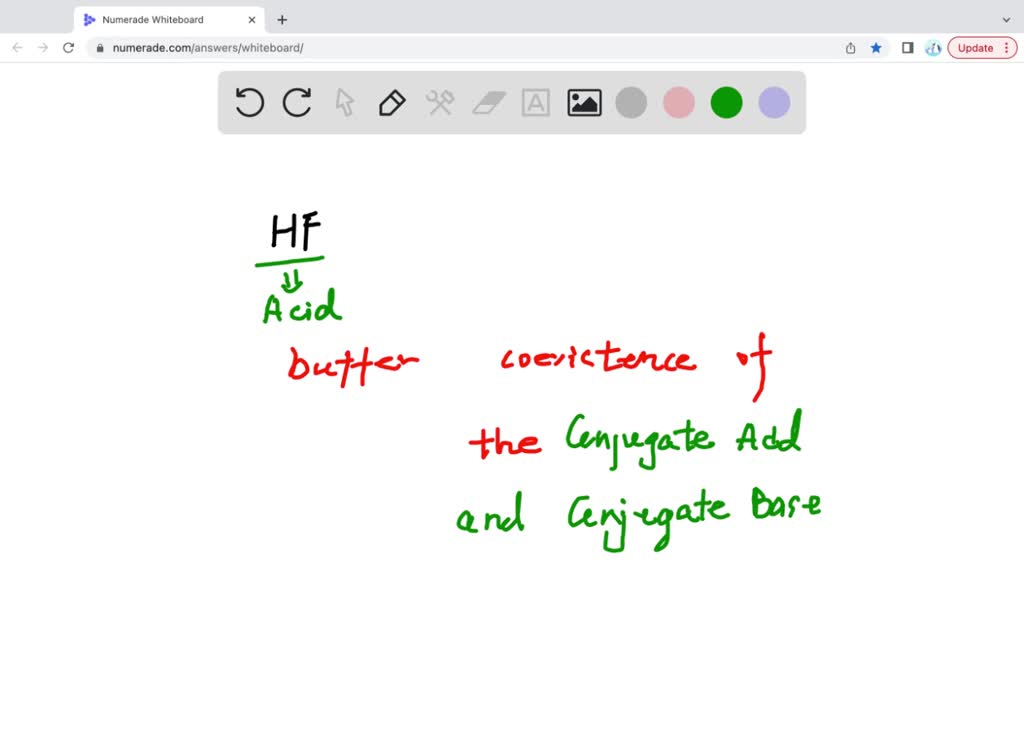 SOLVED: The addition of HF and to water produces buffer solution. 1) NaBr 2) HBr KNO3 NaCl KOH