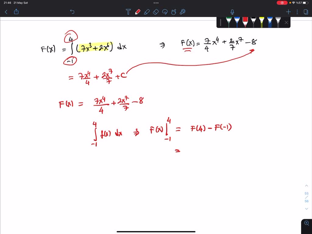SOLVED: Compute the given integral: Use exact values: Hint: f(o)dr lim ...
