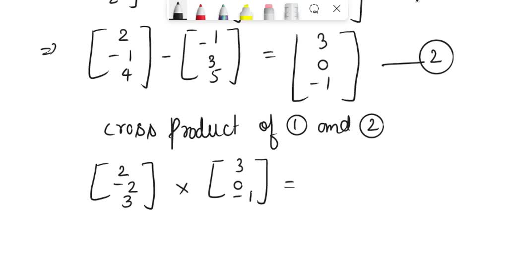 Solved The Plane Passes Through The Point 1 5 4 And Is Parallel To