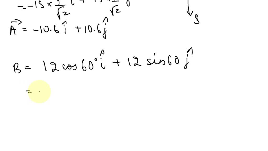 SOLVED: Two vectors added using the tip to tail method. There is a 12 meter vector west added to ...
