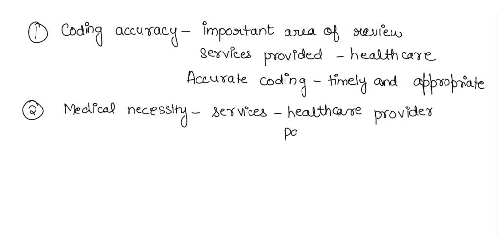 Organize the key areas of review in order of importance for timeliness ...