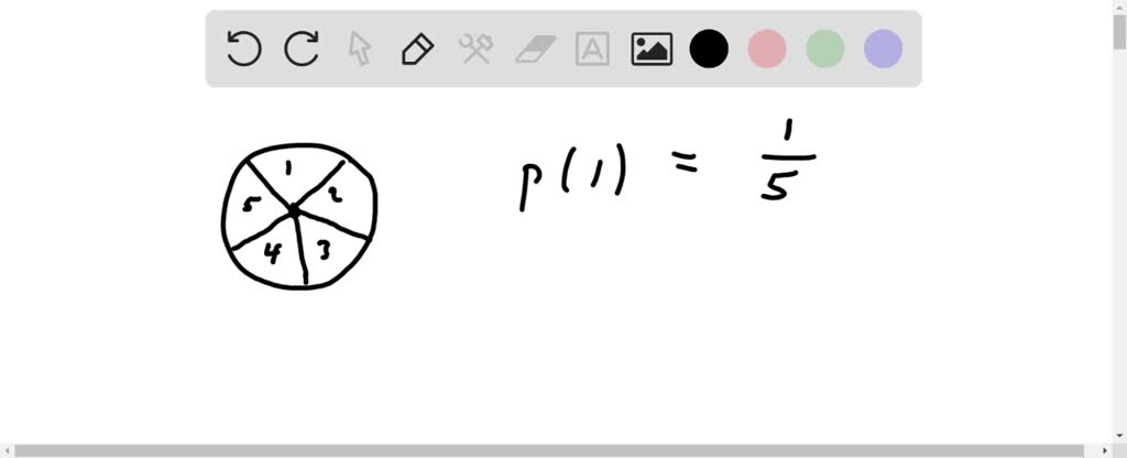A spinner has an equal chance of landing on each of its five numbered ...