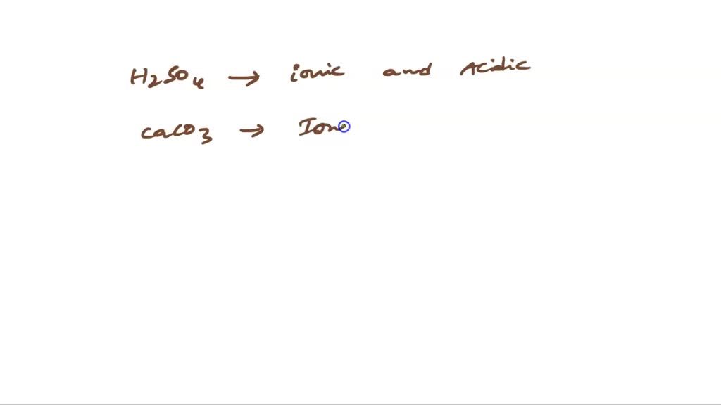 SOLVED: What types of compounds are these? Ionic, covalent, metallic ...