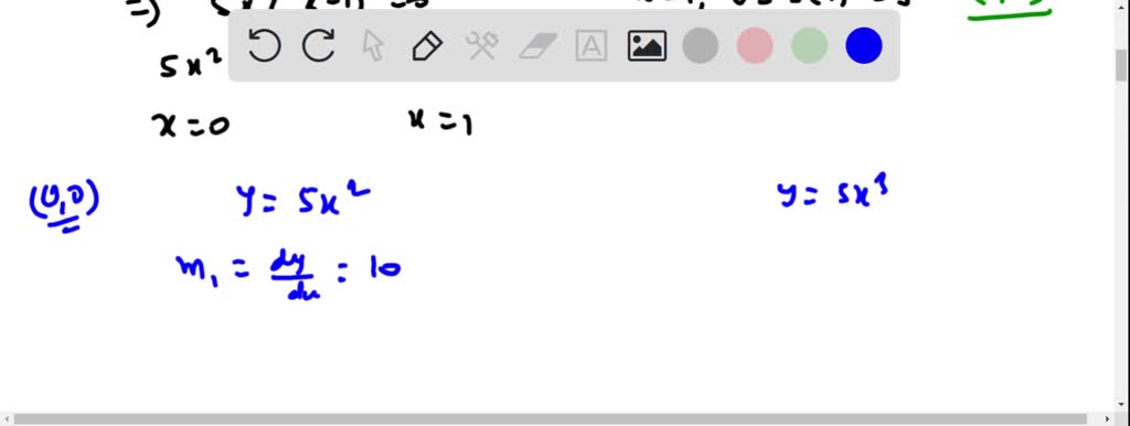 SOLVED: Find the acute angles between the curves at their points of ...