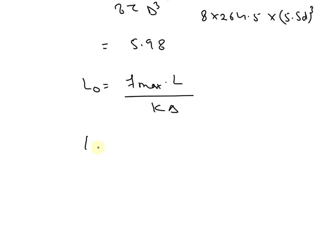 A helical valve spring is to be designed for an operating load range of ...
