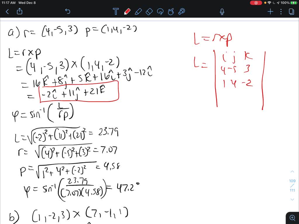 Solved Calculate The Angular Momentum For The Following Particles