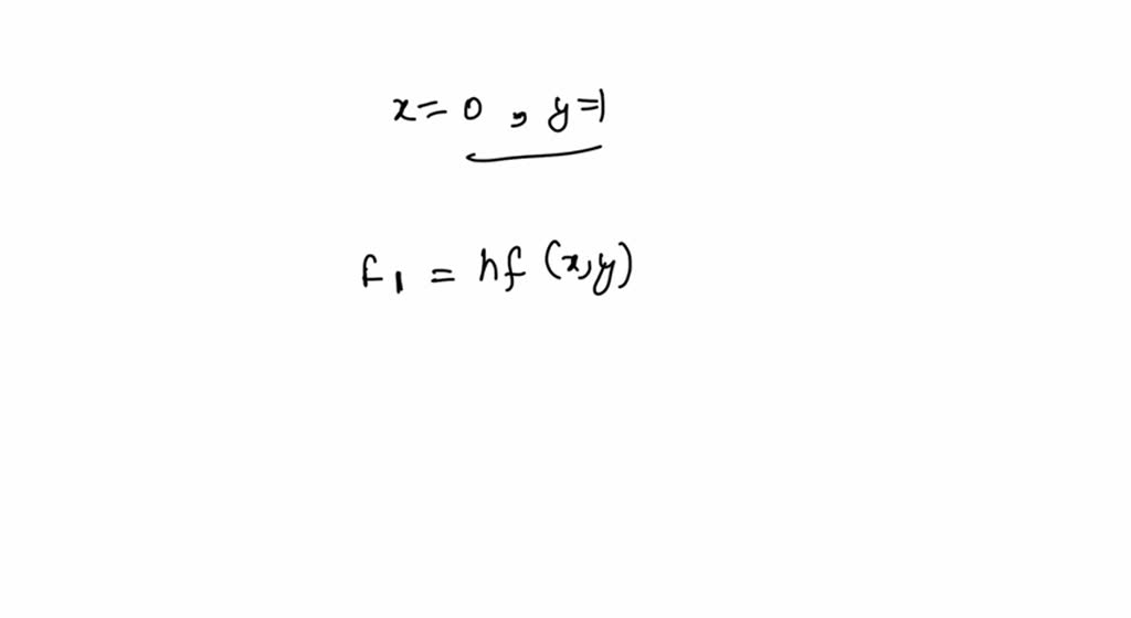 Solved Use Runge Kutta Method Of Order 2 To Solve Y Xy Y1 1 In 114 By Taking Step