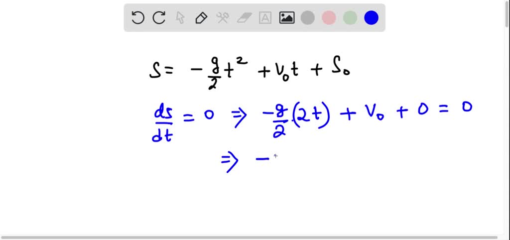 SOLVED: Maximum height of a vertically moving body. The height of a ...