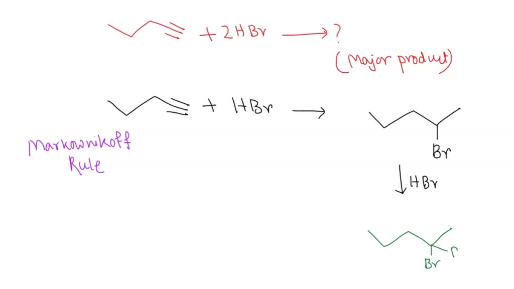 SOLVED: 37 What is the major product of the following reaction? 2HBr A ...