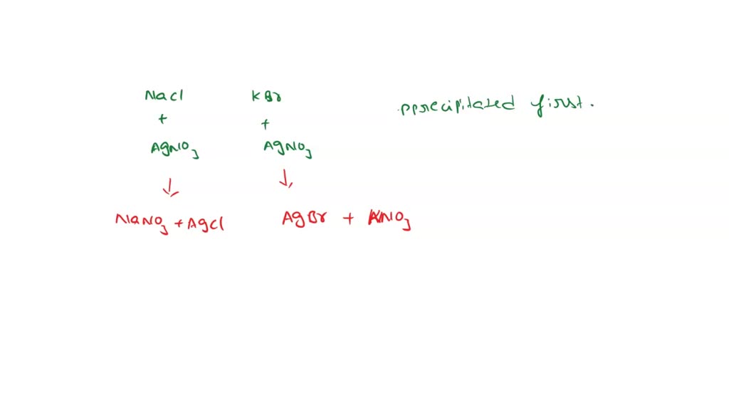 SOLVED: A very dilute solution of silver nitrate (AgNO3) is added drop ...