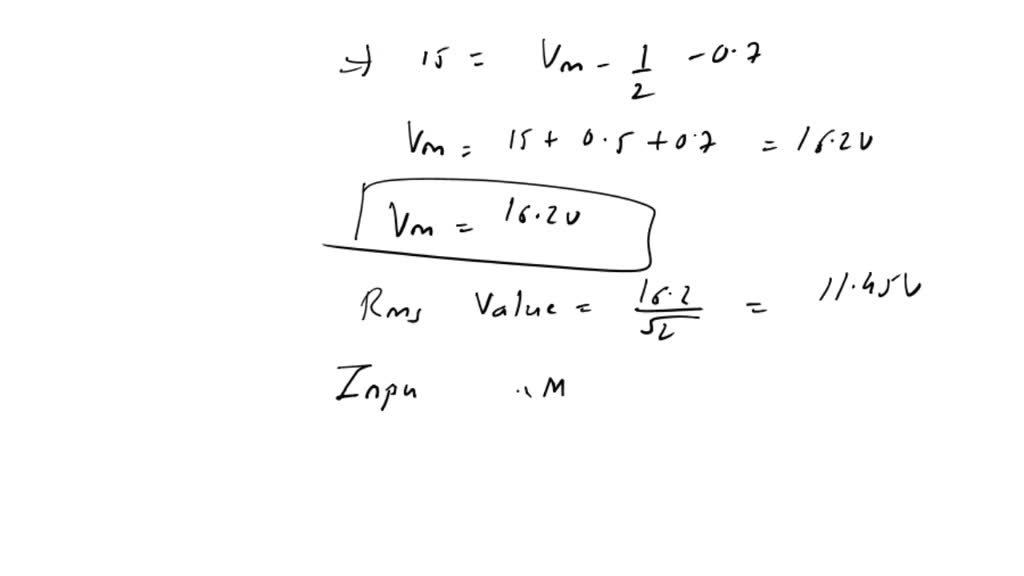 SOLVED: A half-wave diode rectifier has a forward voltage drop, i.e ...