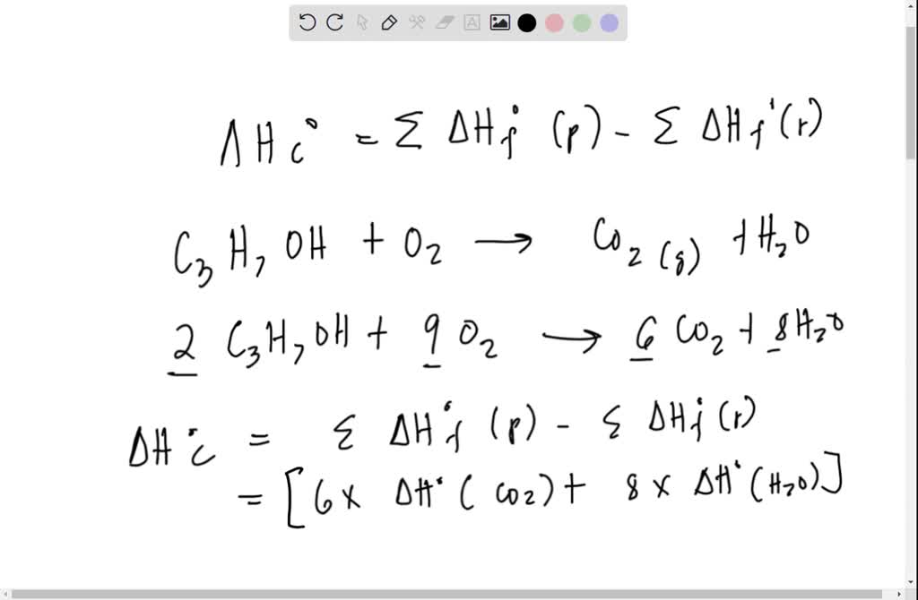 SOLVED: Calculate the energy change, per gram of propanol, that is ...