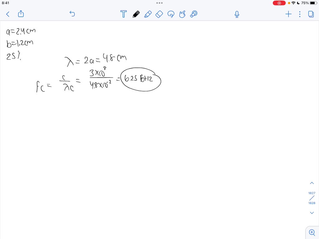 Solved 12 12 A Section Of An Air Filled Rectangular Waveguide A 2 4