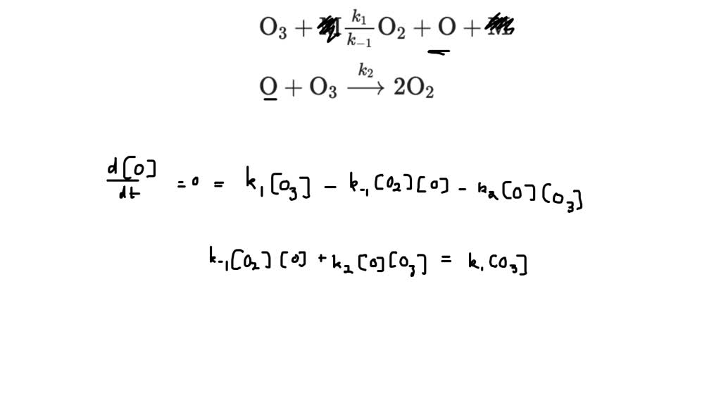 SOLVED: The following mechanism has been proposed to account for the ...