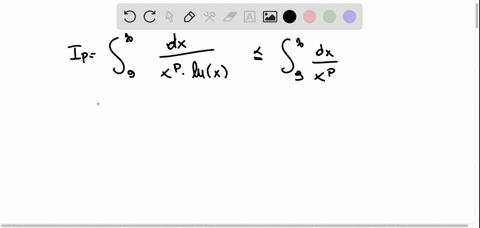 use the comparison test to determine for what values of p the integral ...