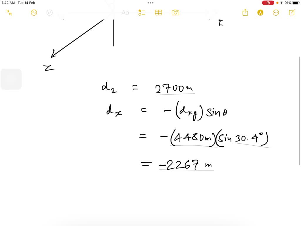 SOLVED: The summit of a mountain, 2700 m above base camp, is measured ...