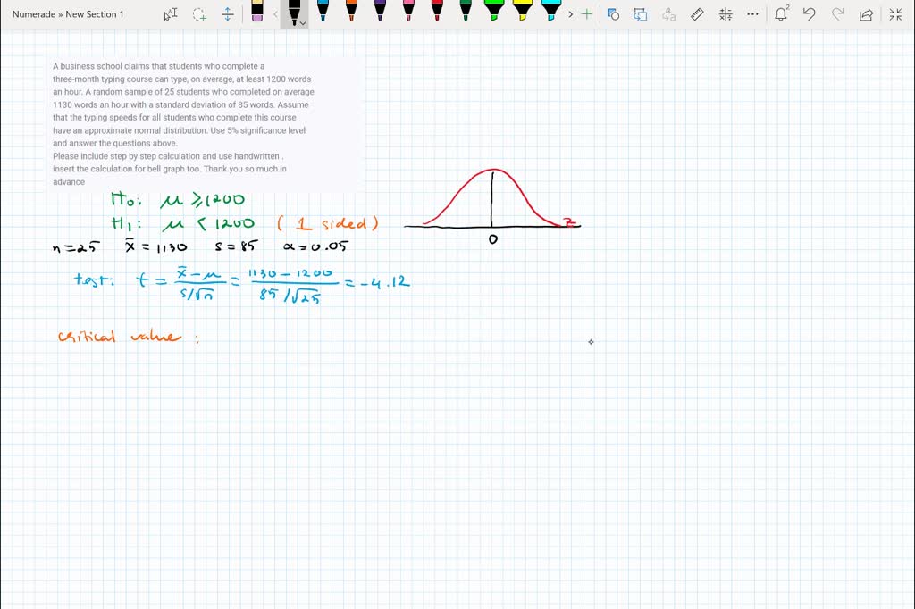 SOLVED: GuidedPractice 3. TYPING The typing speeds of the students in ...