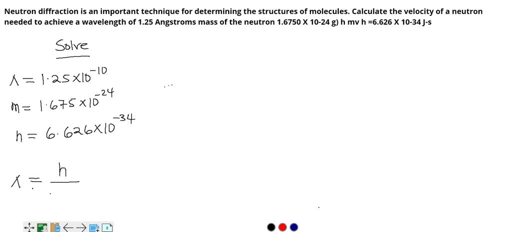 SOLVED: Neutron diffraction is an important technique for determining ...
