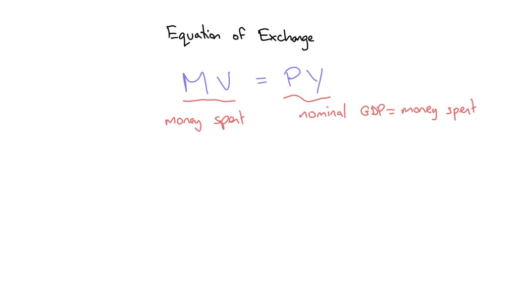 SOLVED: If velocity = 5, the price level = 1.5, and the real value of ...