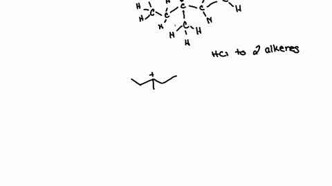 shown below is a carbocation intermediate in an electrophilic addition ...