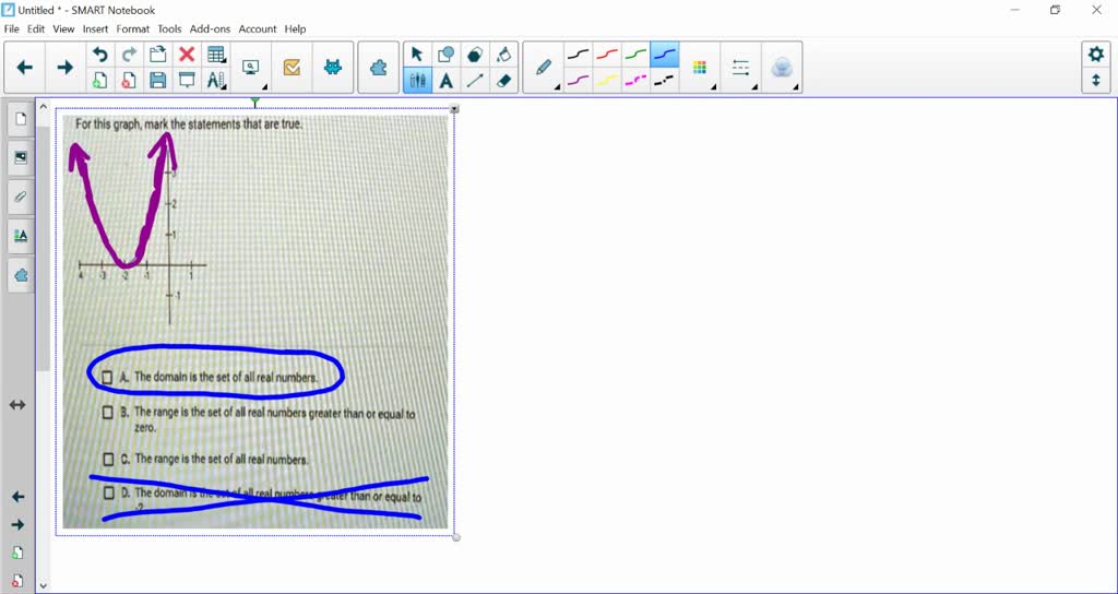 SOLVED: For this graph, mark the statements that are true. A. The ...