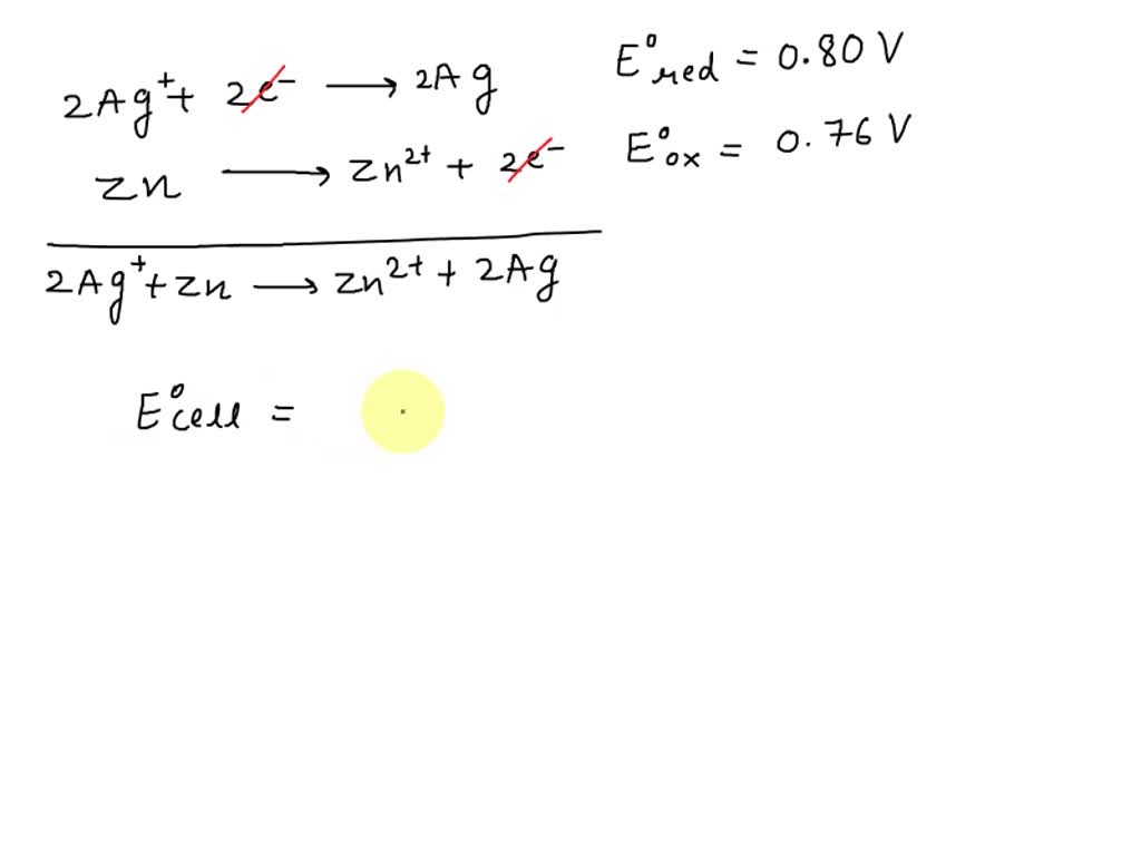 SOLVED: Your partner creates an Ag/Zn electrochemical cell which is ...