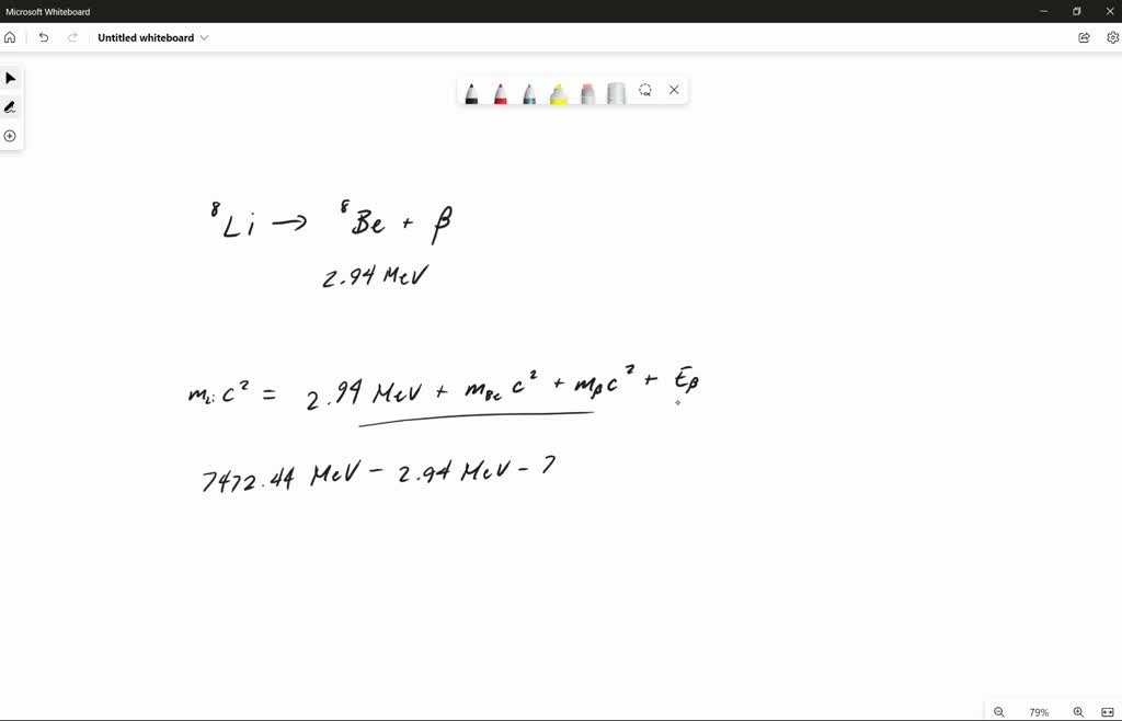 SOLVED: 1) The nucleus ^8Liβ decays to a 2.94 MeV excited state of ^8Be. Using the atomic mass ...