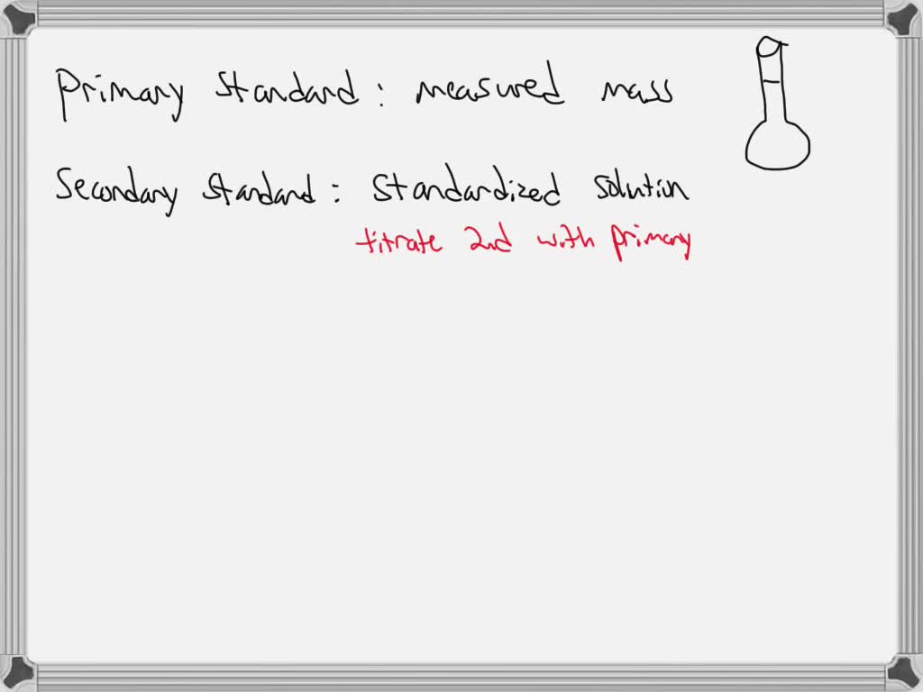 SOLVED: f) In this experiment HCl solution from Experiment 3 is used as a secondary standard ...