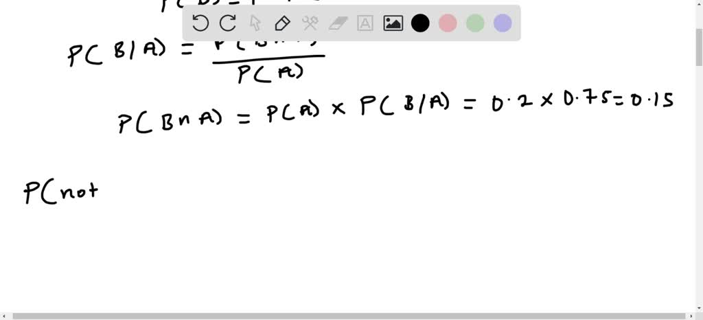 SOLVED: Question 6 0.32 pt; Given two events and B of a sample set where PIA] =.20 P[not B ...