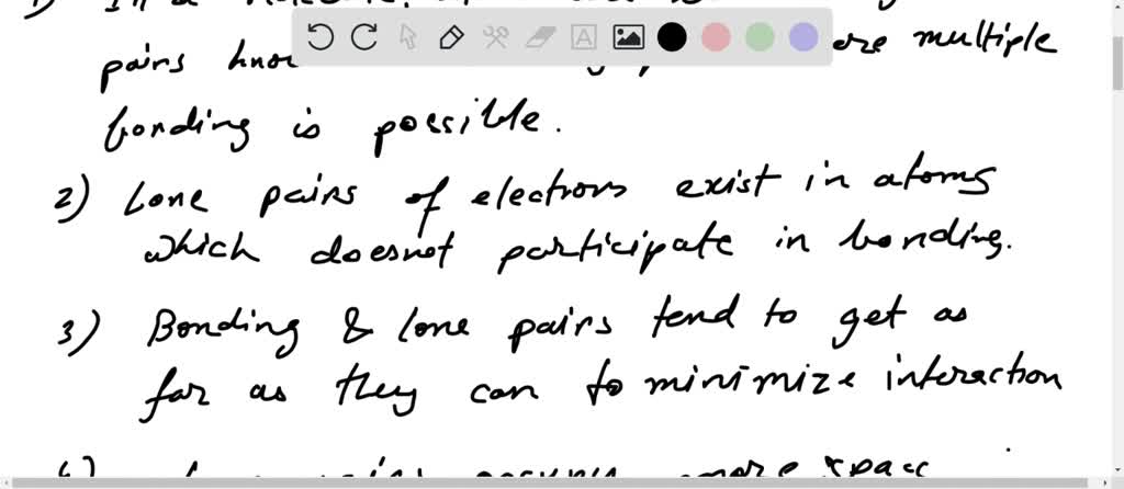 SOLVED: The Valence Shell Electron Pair Repulsion theory or "electron ...
