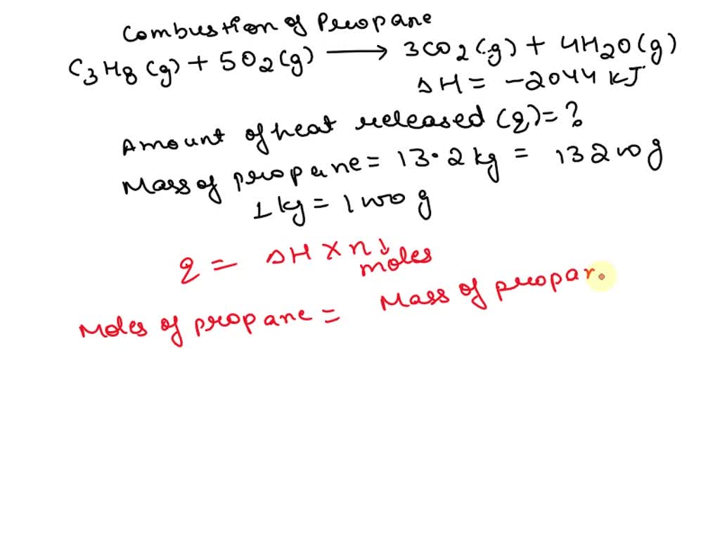 SOLVED: A liquid propane tank contains 13.2 kg of propane, C3H8. Using ...