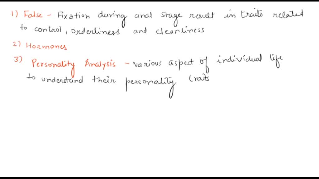 SOLVED: According to Freud, the personality trait of being very ...