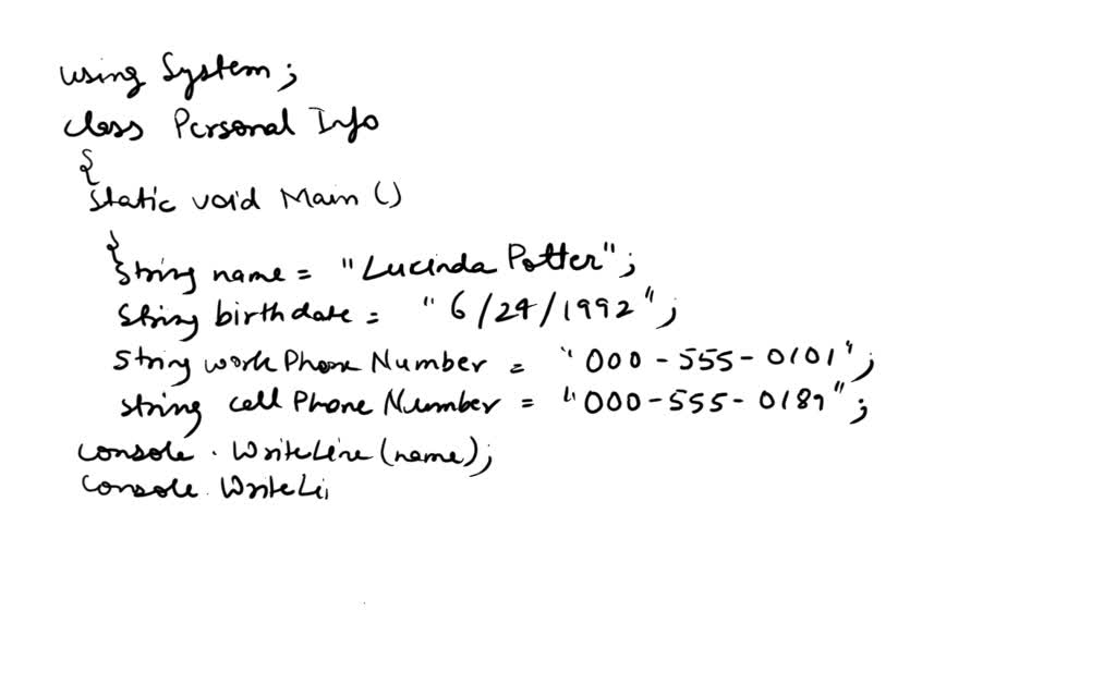VIDEO solution: Using C#, write, compile, and test a program named ...