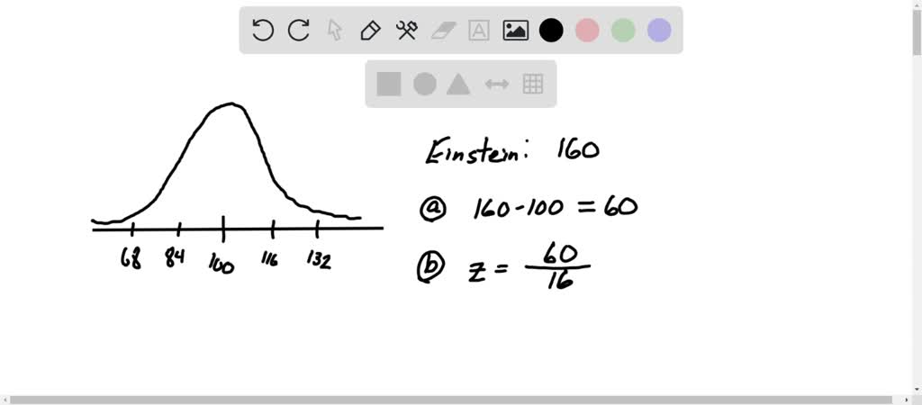SOLVED: IQ scores have a mean of 100 and a standard deviation of 16 ...