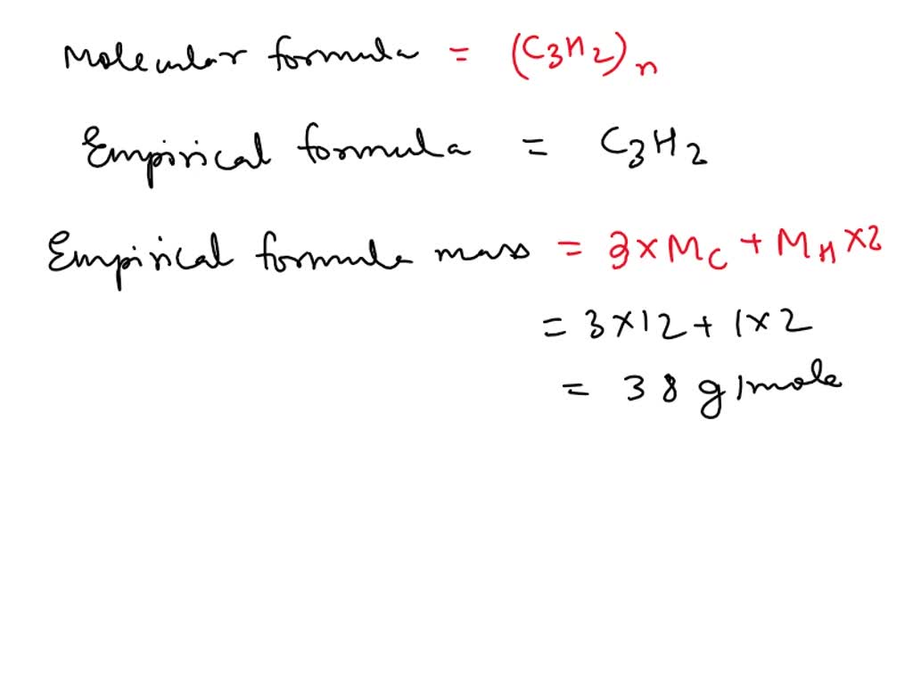 SOLVED: A compound with an empirical formula of Câ‚‚Hâ‚„Br has a molar ...