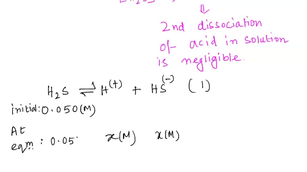 SOLVED: The ph of 0.1F H2S IS ADJUSTED TO ph =11.00 by the addition of ...