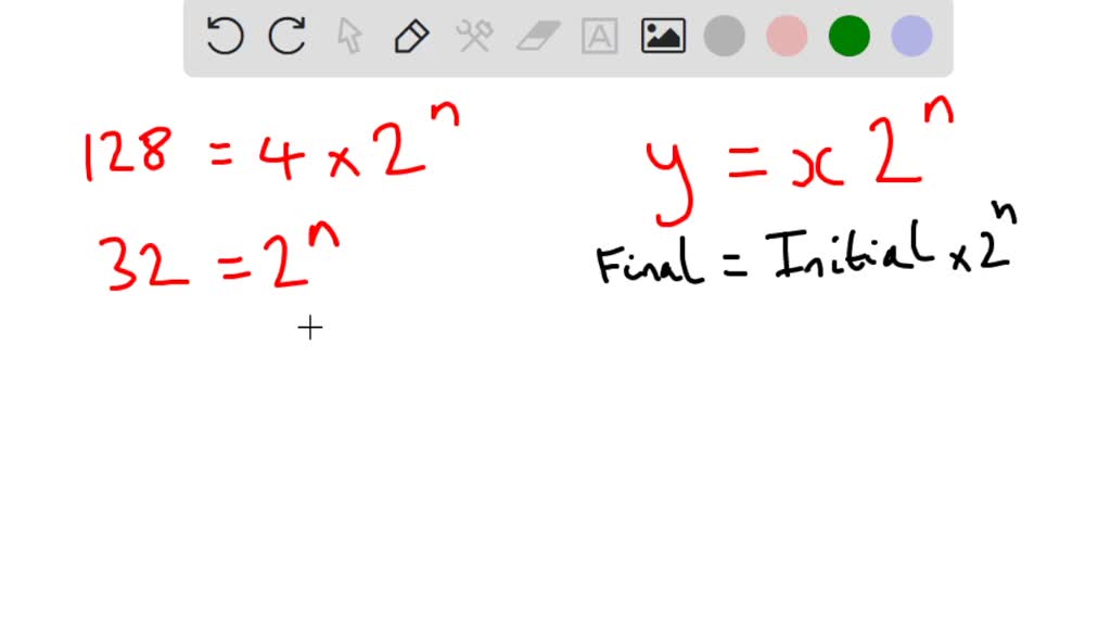 SOLVED: An experiment began with 4 cells and ended with 128 cells. How ...