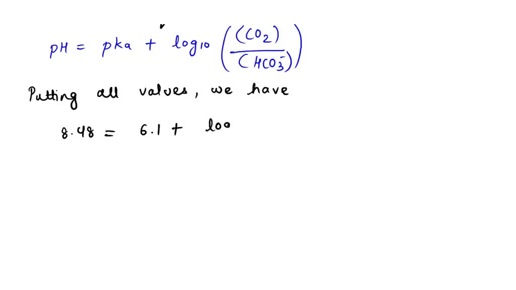 SOLVED: A patient has arterial blood gases performed. The blood gas ...