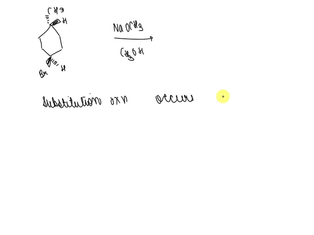 SOLVED: Draw a structural formula for the substitution product of the reaction shown below: NaCN ...