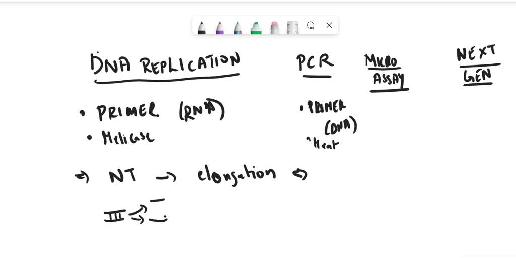 SOLVED: Explain some of the similarities between DNA replication, PCR ...
