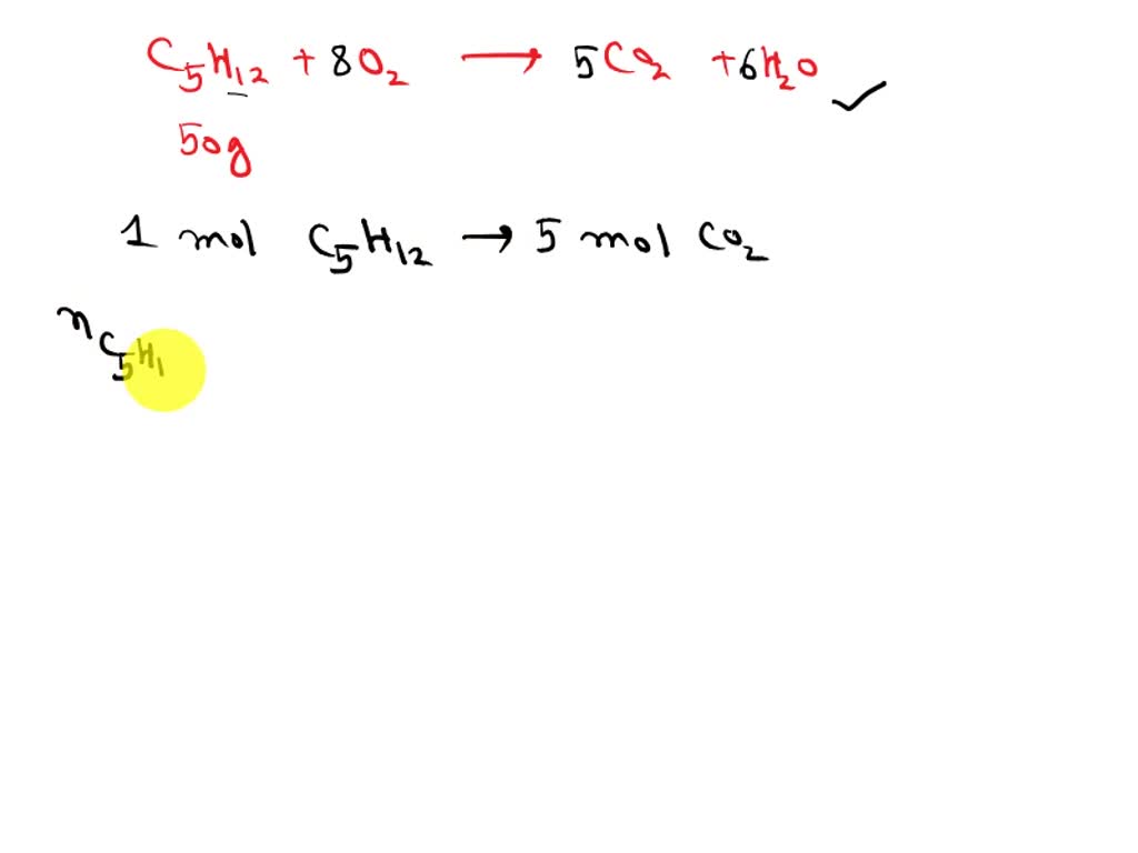 SOLVED: Determine the mass (in grams) of CO2 produced if 50 grams of ...