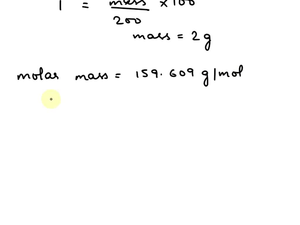 SOLVED: describe the preparation of 200 mL of 1.00% (w/v) aqueous CuSO4 ...
