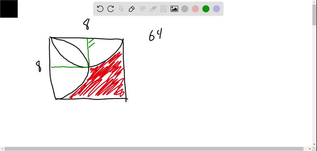 Two semicircles are inscribed in a square with side 8 cm as shown Find ...
