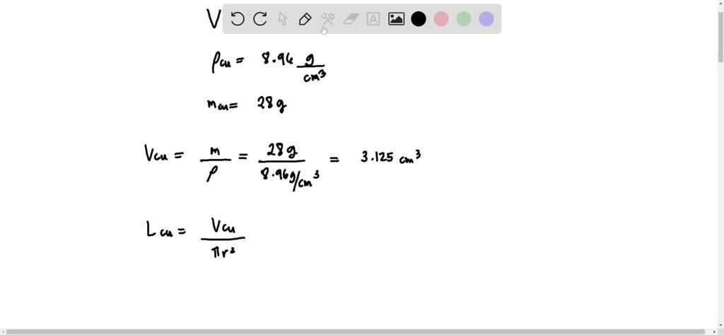 SOLVED: A copper wire (density = 8.96 ) has a diameter of 0.20 mm. If a ...